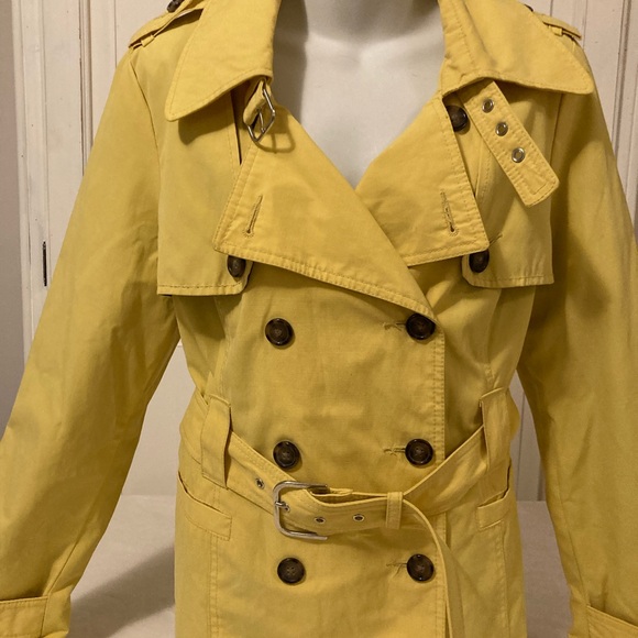 Merona | Jackets & Coats | Merona Sunny Yellow Trench Coat | Poshmark